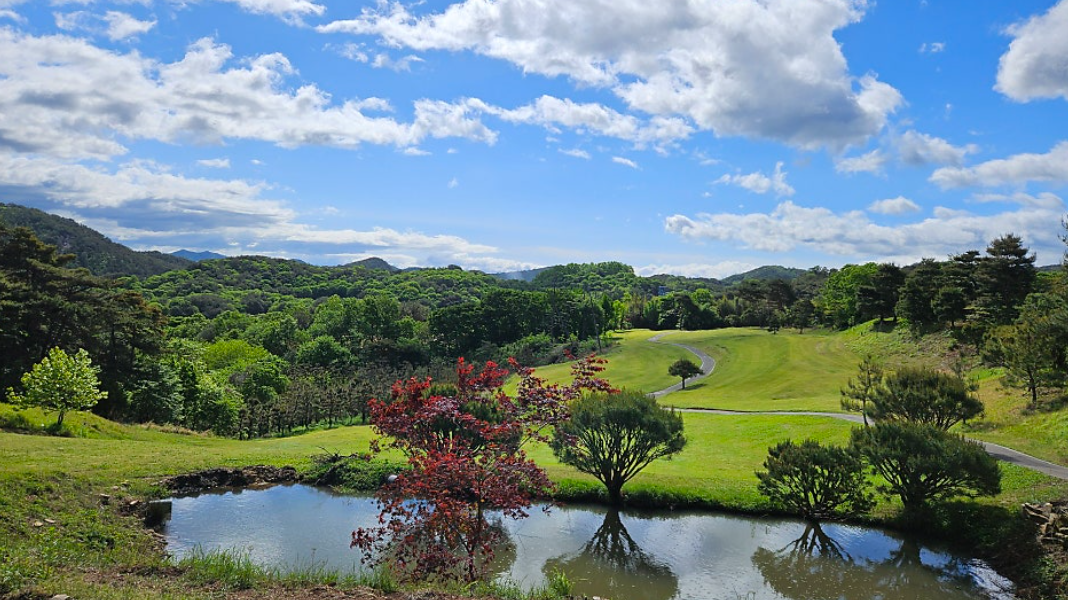 진산 cc 9홀 골프장 코스 및 장점 단점 산청 진산 골프랜드 노캐디 골프장 소개 - powershin